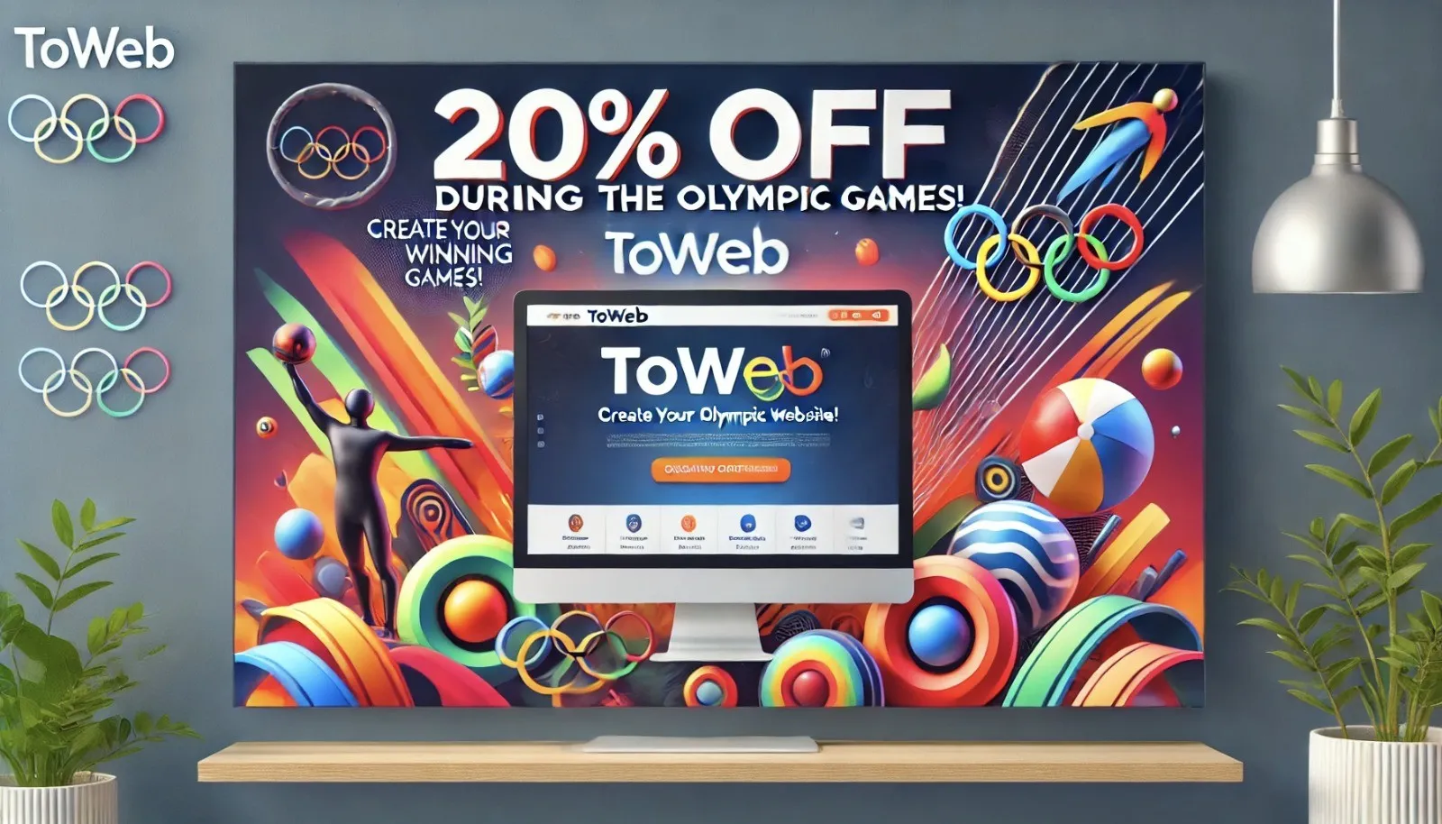20% discount on TOWeb 12 during the Paris 2024 Olympics Games